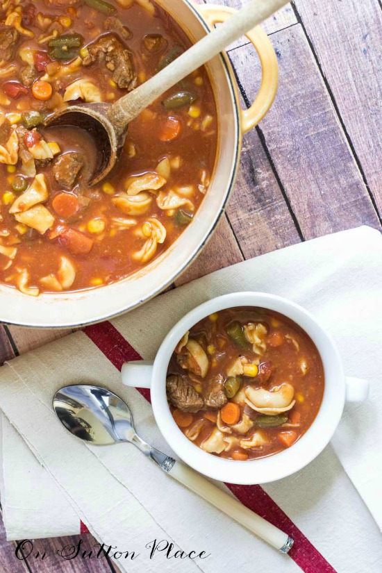 Easy Vegetable Soup - On Sutton Place