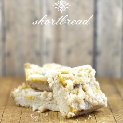Fresh Peach Shortbread Bars | On Sutton Place