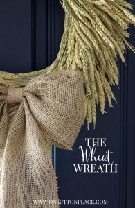 DIY Fall Wheat Wreath - On Sutton Place