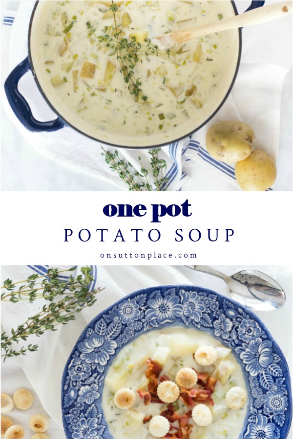 One Pot Potato Soup Recipe | On Sutton Place