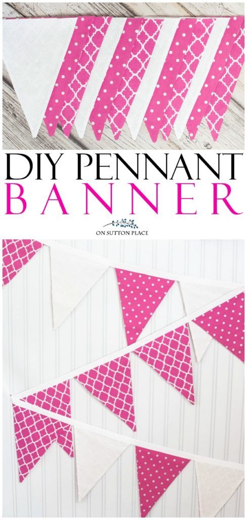 DIY Pennant Banner Sewing Tutorial - On Sutton Place