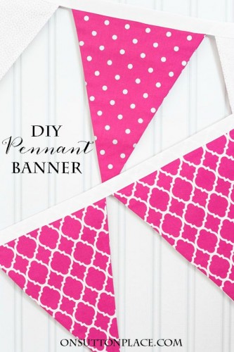 DIY Pennant Banner Sewing Tutorial - On Sutton Place