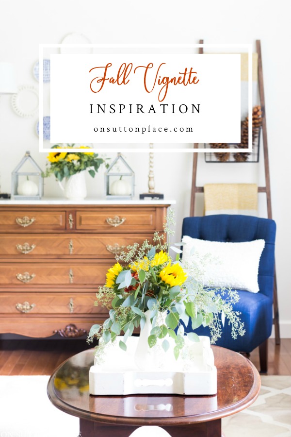 Fall Vignette Ideas | Simple, Festive & Fun - On Sutton Place