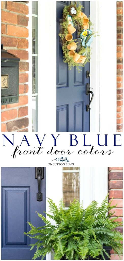 My Blue Front Door: Sherwin Williams Naval - On Sutton Place