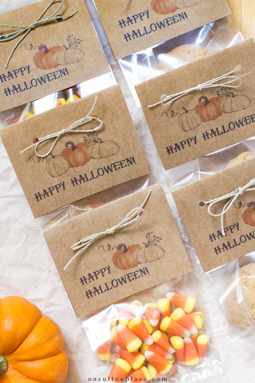 DIY Printable Happy Halloween Treat Bags - On Sutton Place