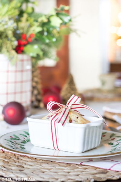 Simple & Classic Christmas Tablescape - On Sutton Place