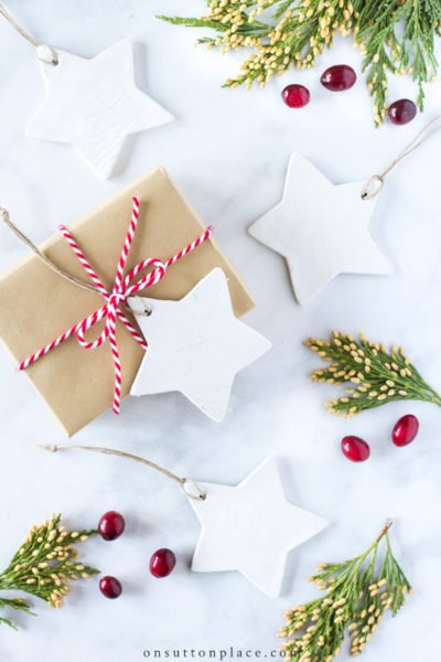 Festive DIY Mod Podge Christmas Pots - On Sutton Place