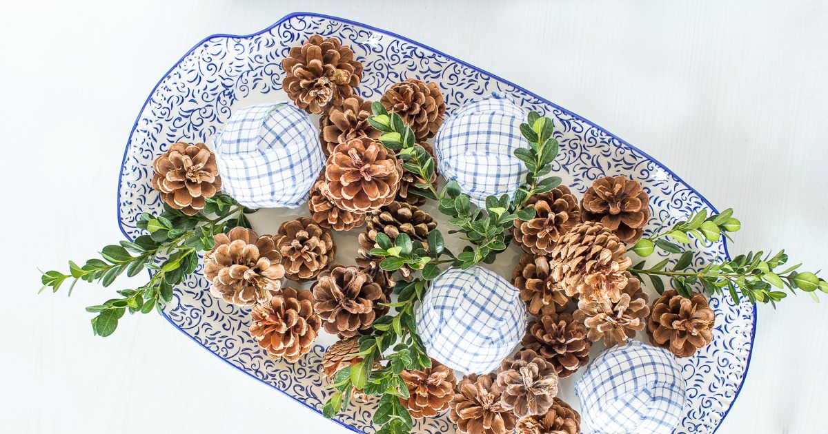 Pine Cone Decor: An Easy Centerpiece Idea - On Sutton Place