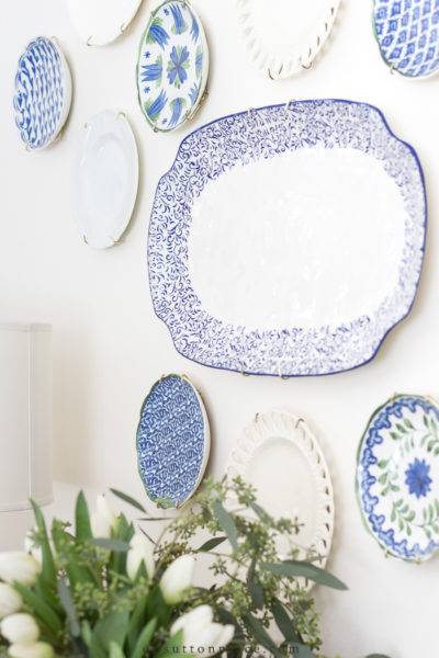 Design Tips for an Asymmetrical Plate Wall - On Sutton Place