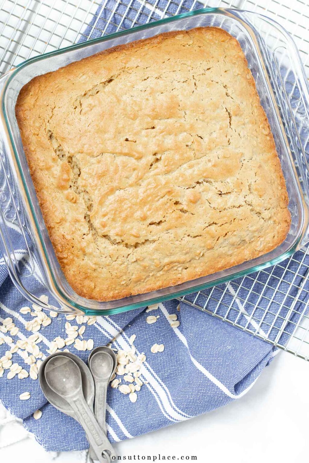 Easy & Hearty Oatmeal Cake Recipe - On Sutton Place