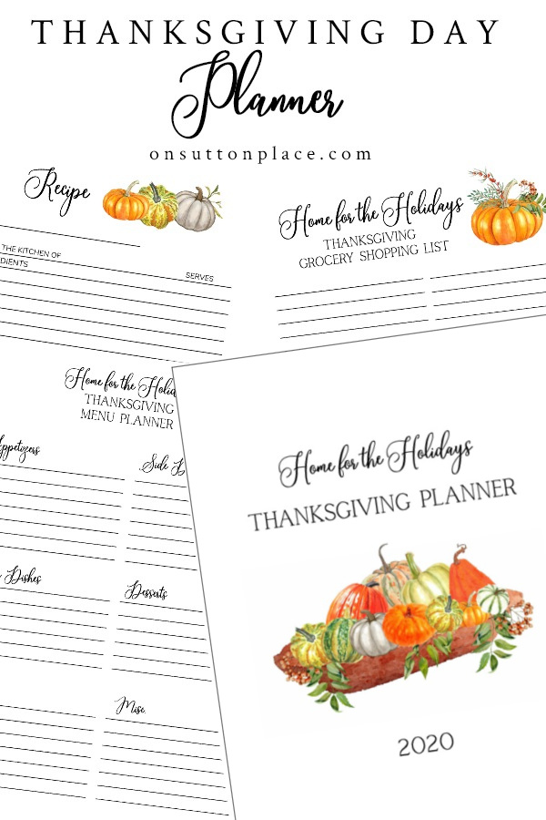 Easy Thanksgiving Planner: Tips & Organization - On Sutton Place