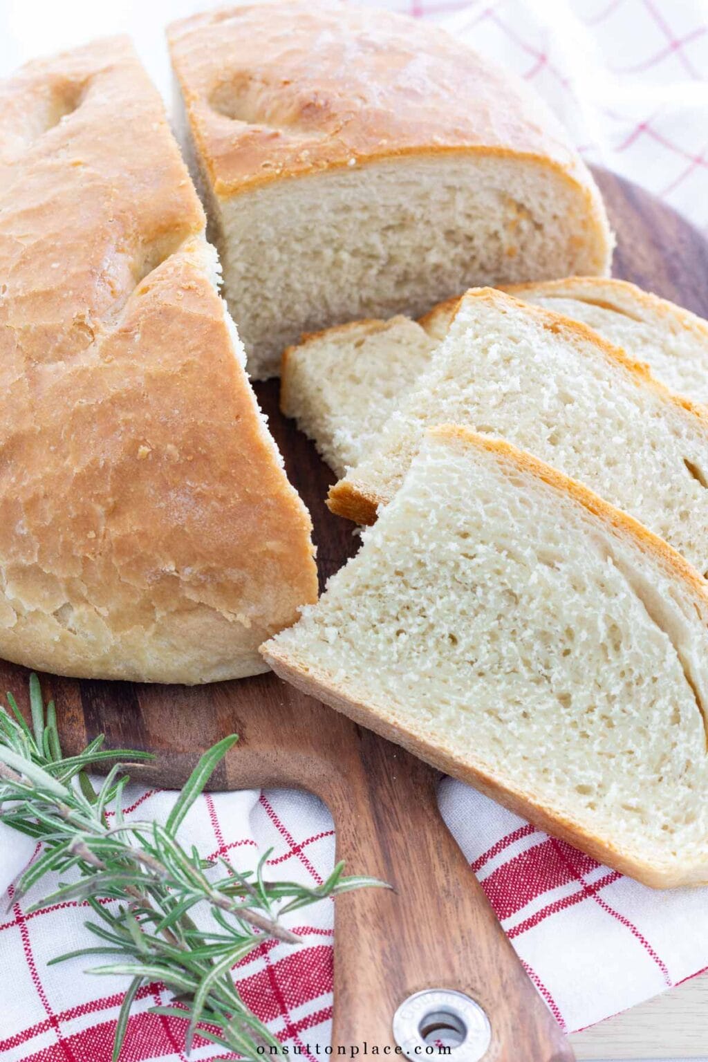 Rustic Bread Recipe with Instant Yeast - On Sutton Place