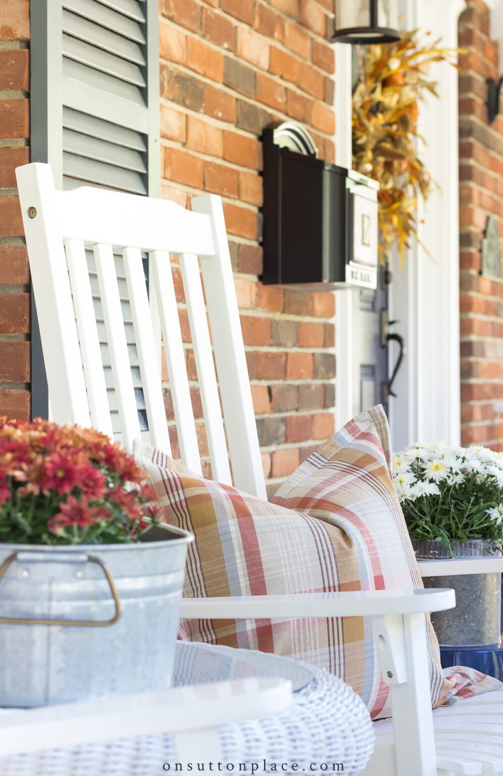 Front Porch Fall Decorating Inspiration - On Sutton Place