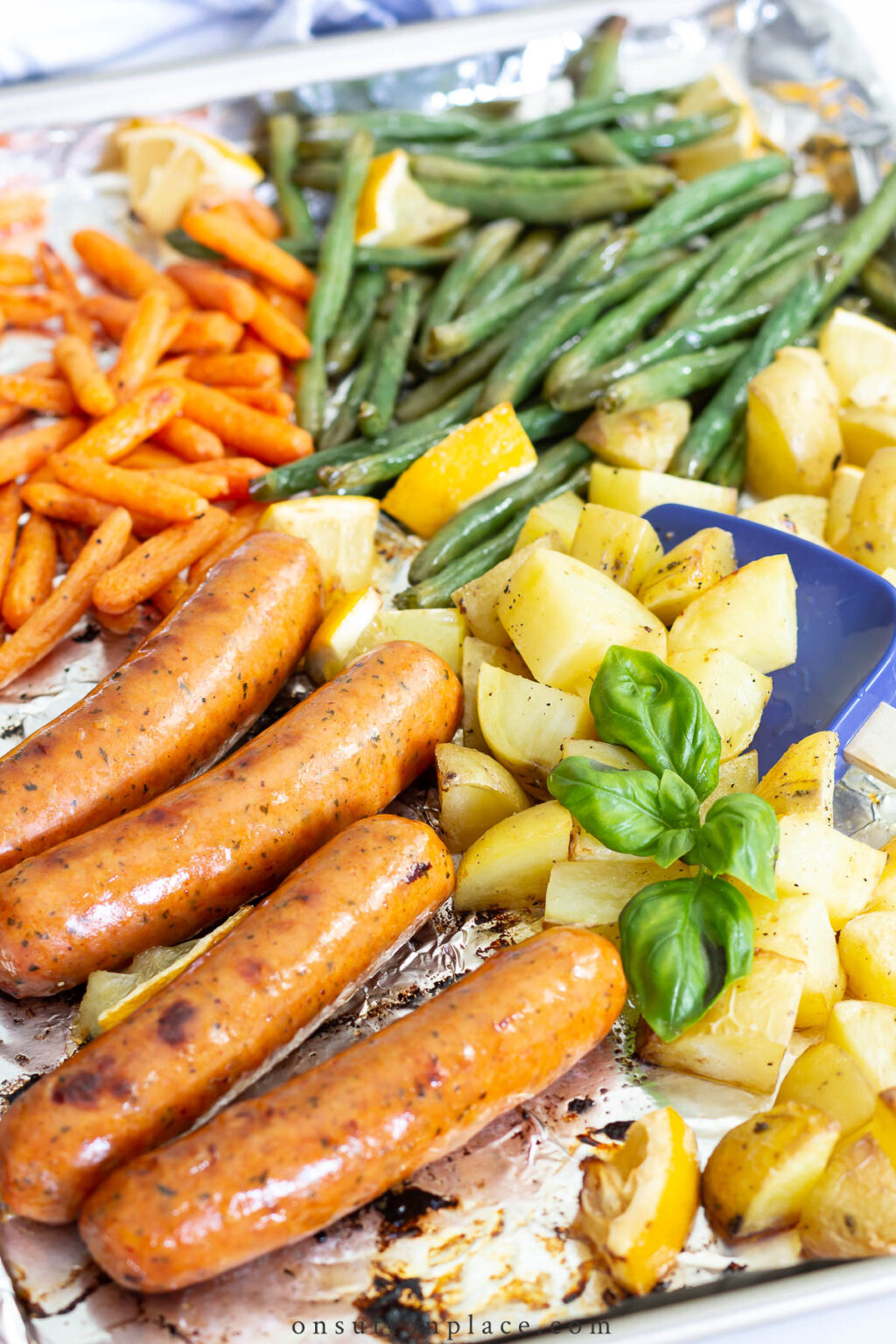 Apple Chicken Sausage Sheet Pan Recipe - On Sutton Place