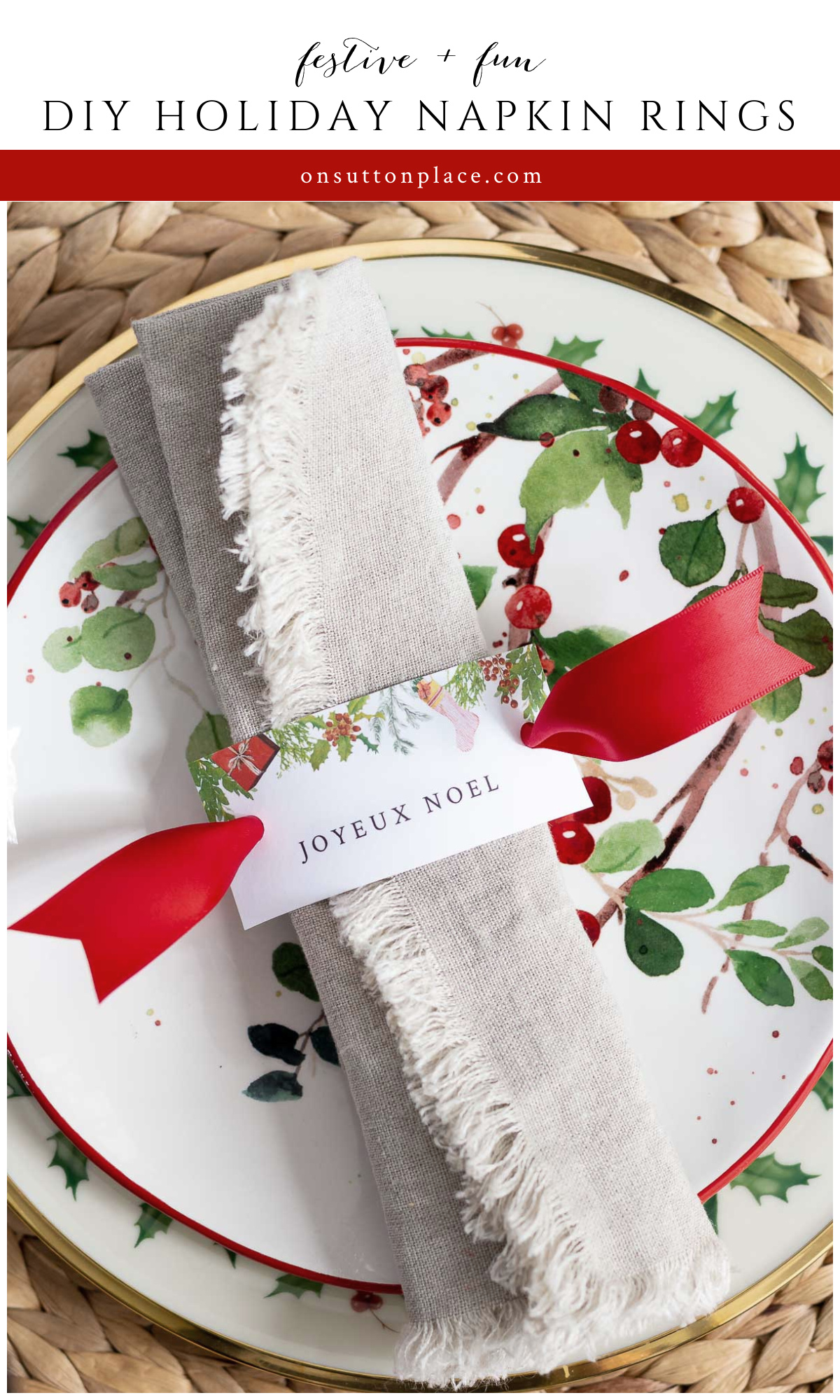 Thanksgiving Napkin Rings | Free Printable - On Sutton Place