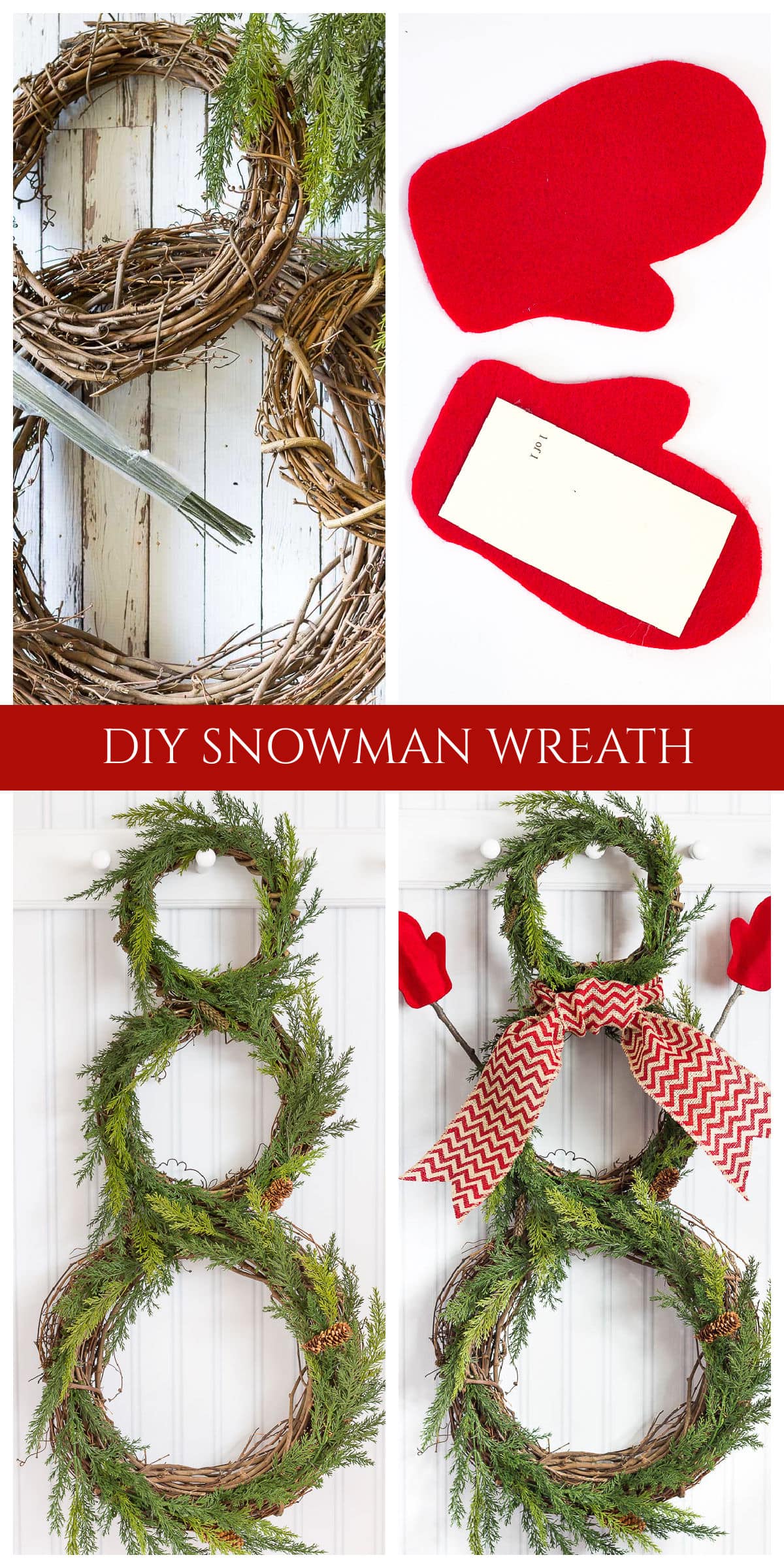 DIY Snowman Wreath - On Sutton Place