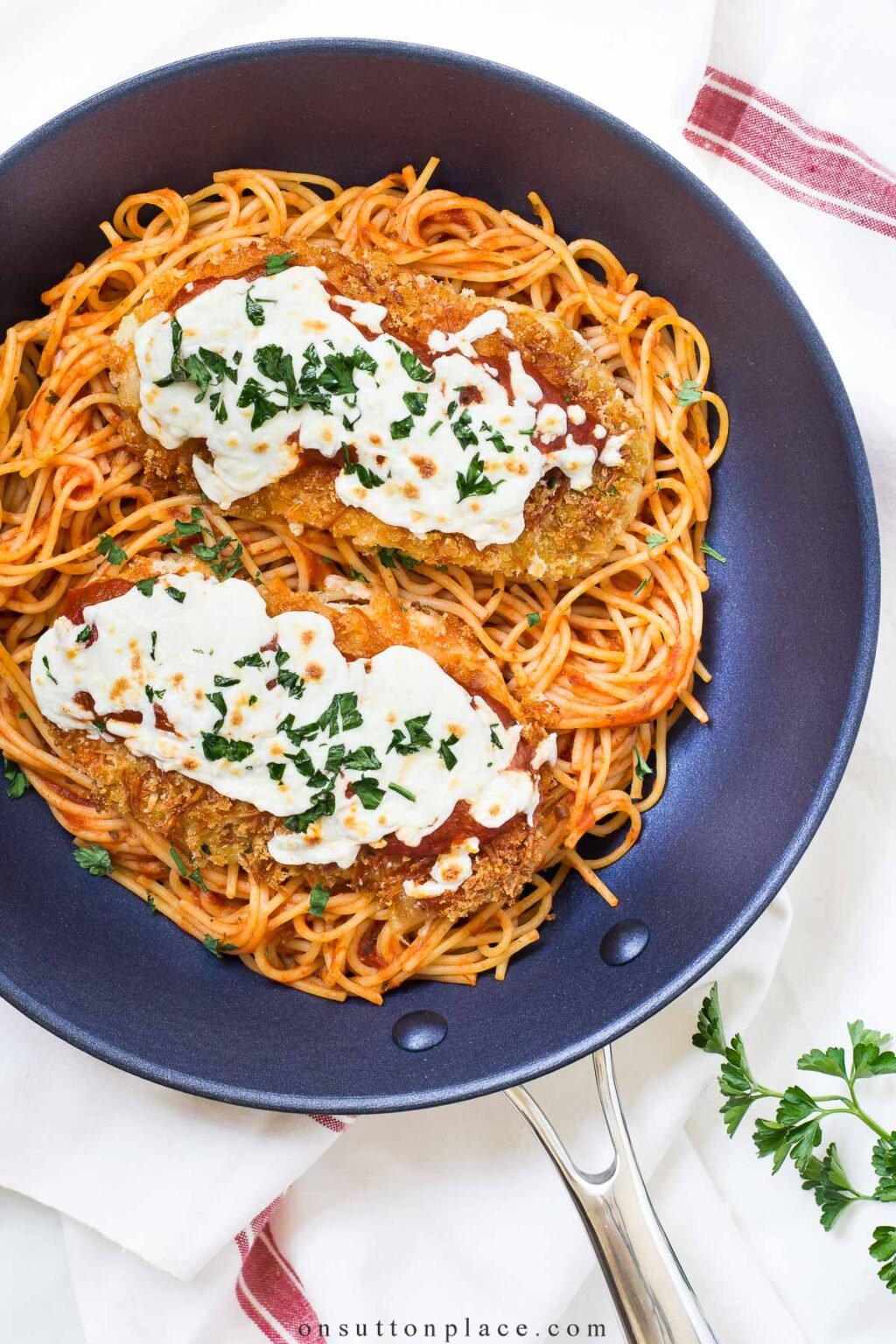 Easy Chicken Parmesan Recipe for Two - On Sutton Place