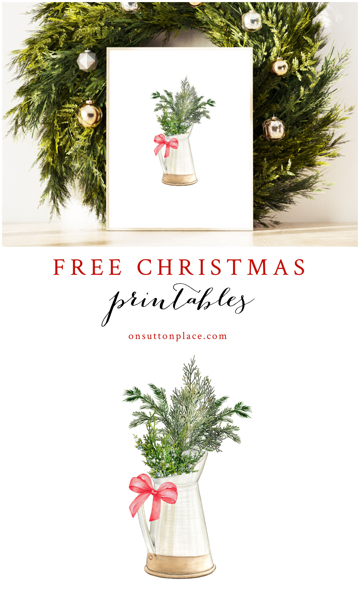 50 Free Christmas Printables - On Sutton Place