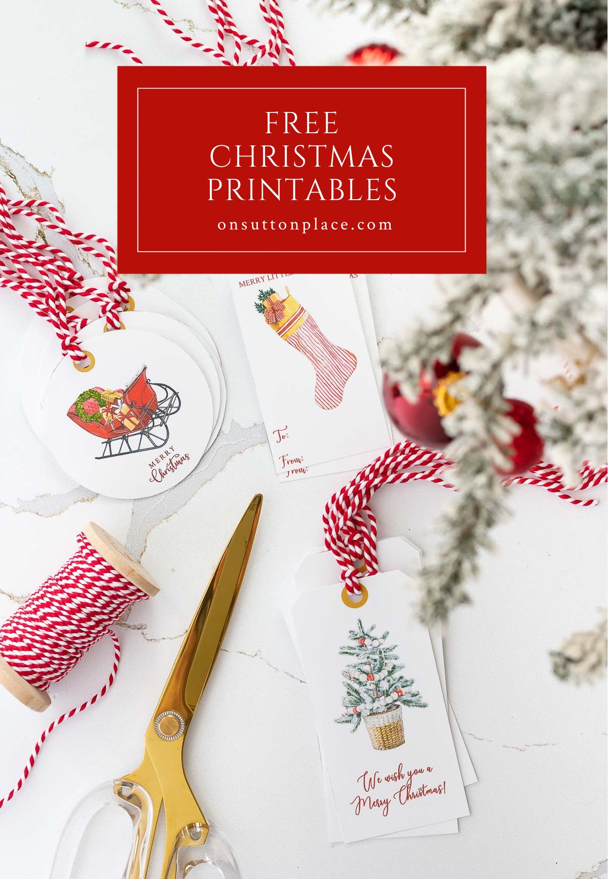 50 Free Christmas Printables - On Sutton Place