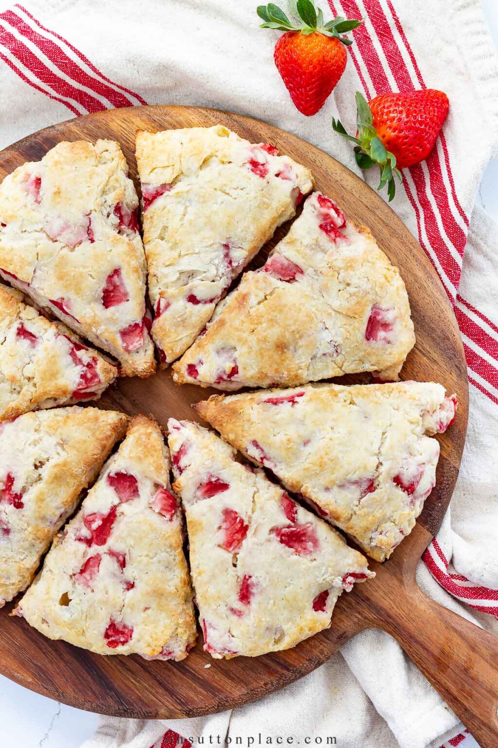 Fresh Strawberry Scones Recipe - On Sutton Place