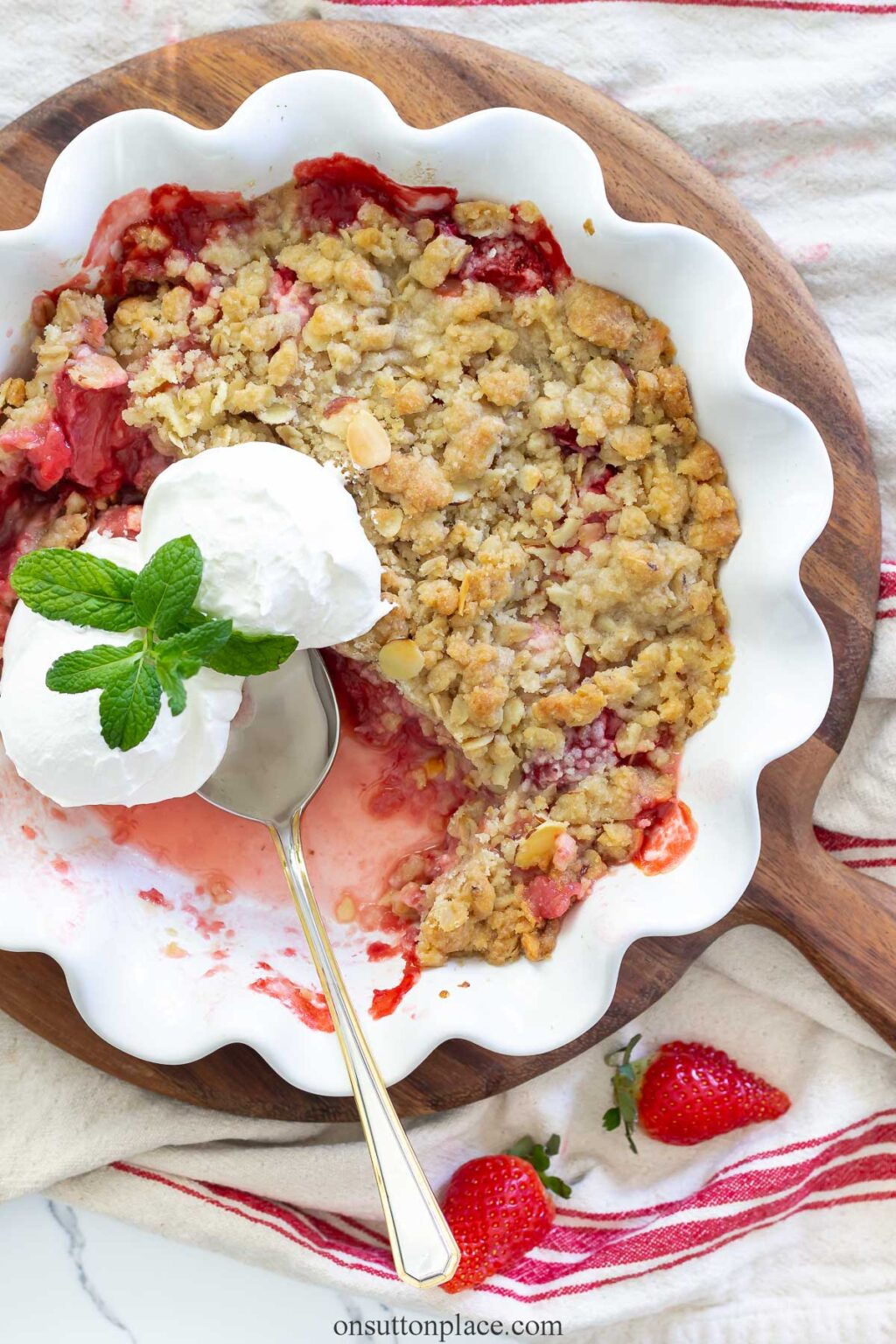 Simple and Impressive: Strawberry Crisp Recipe - On Sutton Place