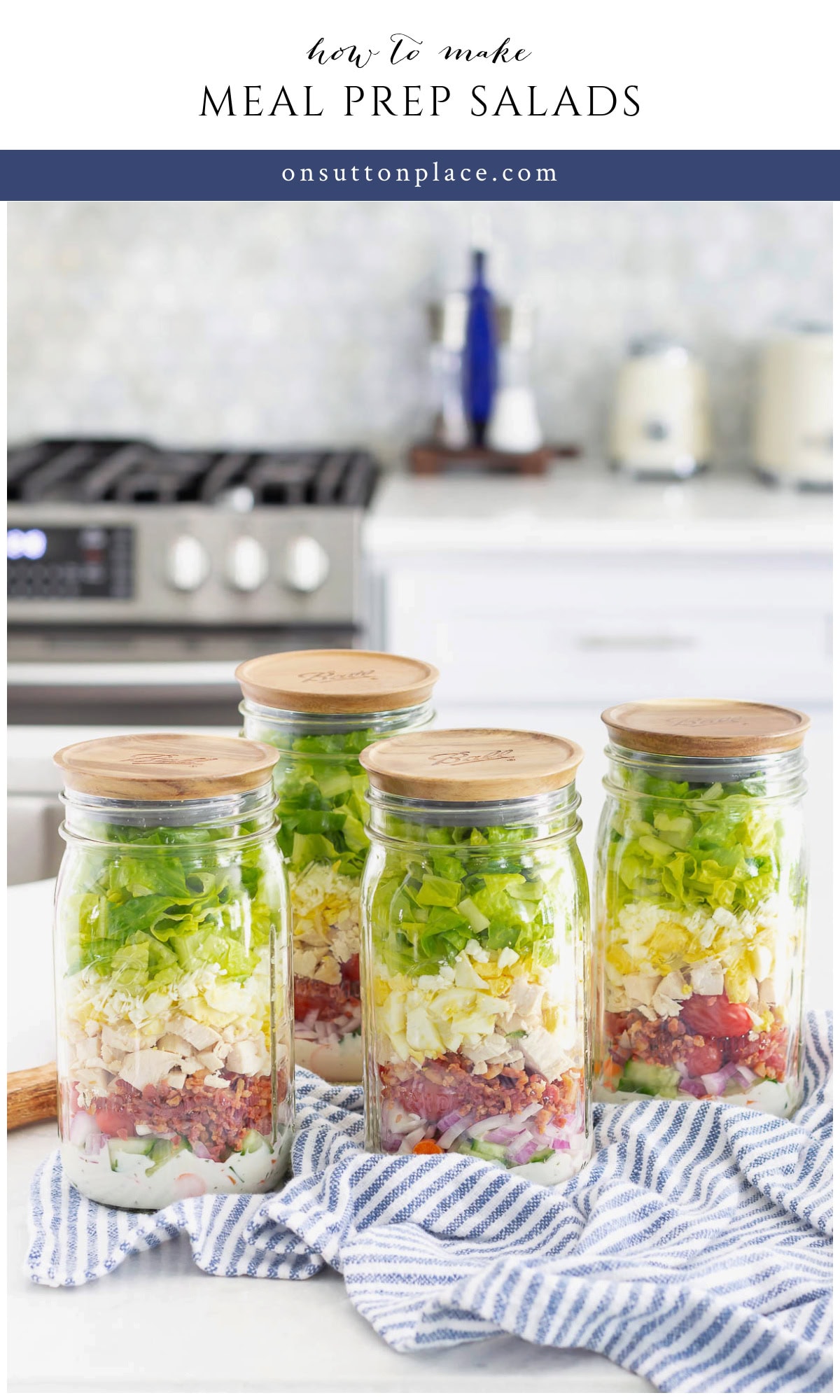 How To Make Healthy Meal Prep Salads For Lunch - On Sutton Place