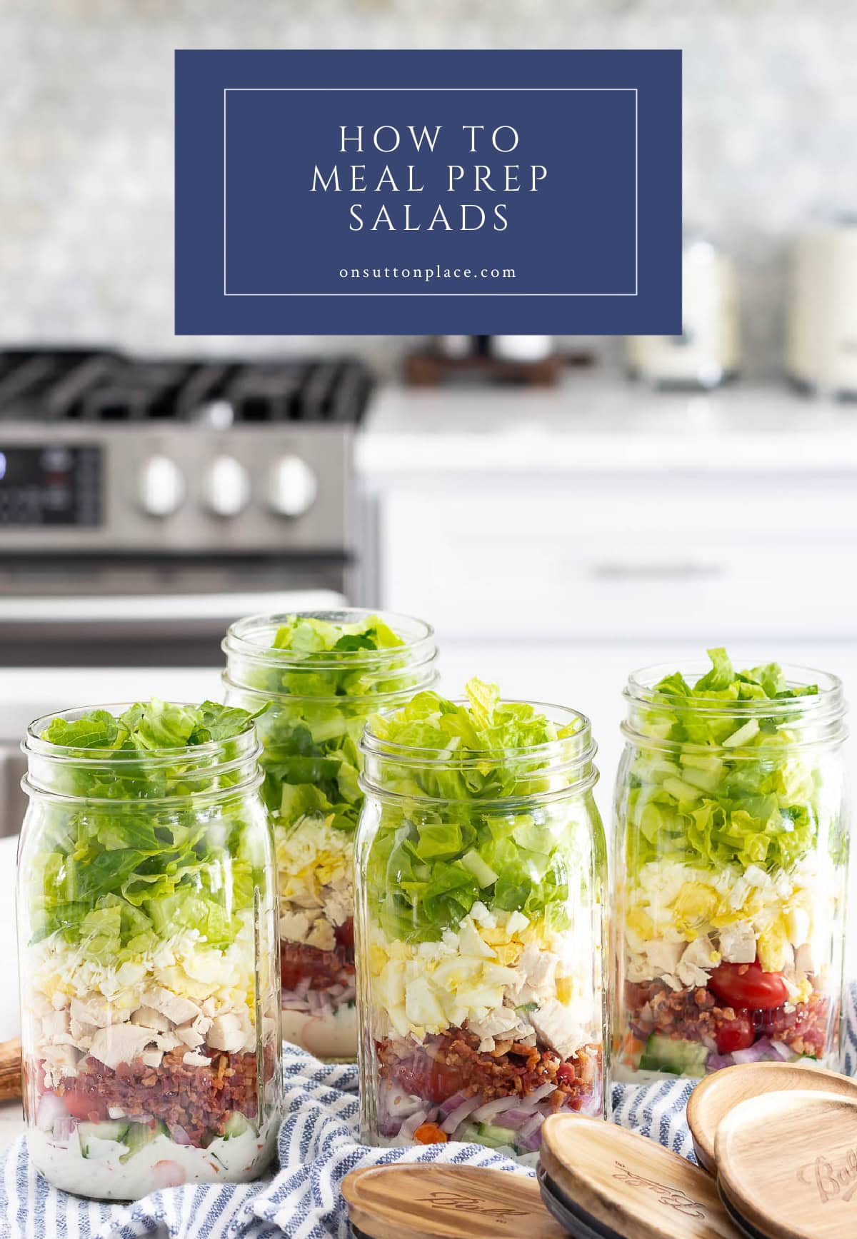 How To Make Healthy Meal Prep Salads For Lunch - On Sutton Place