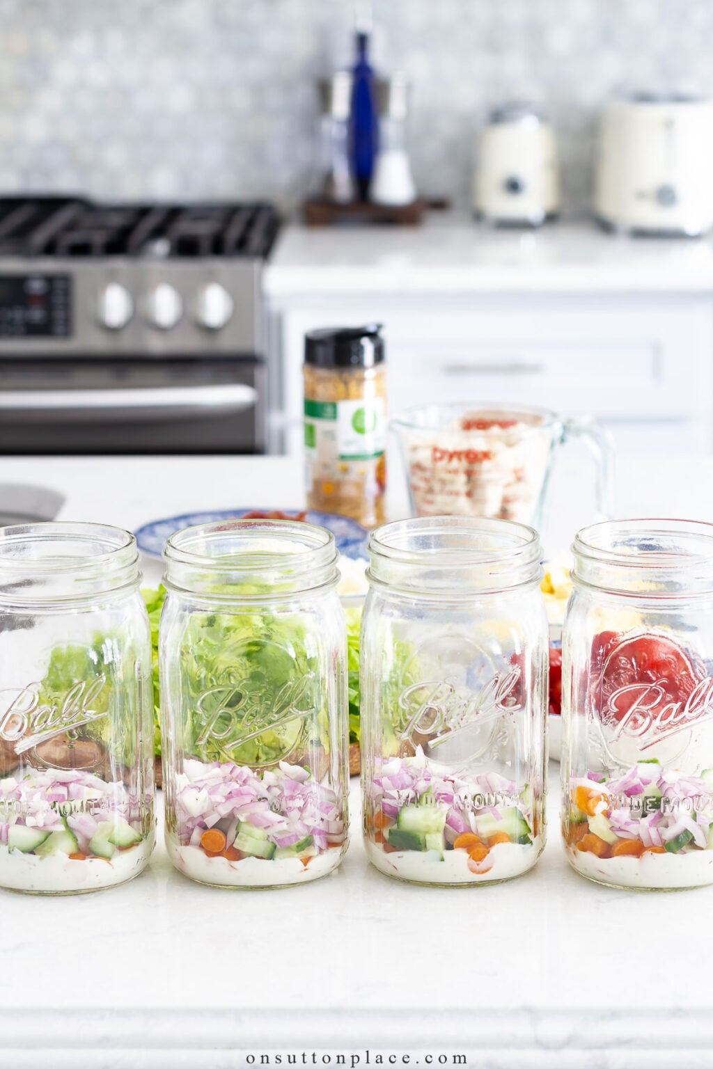 How To Make Healthy Meal Prep Salads For Lunch - On Sutton Place