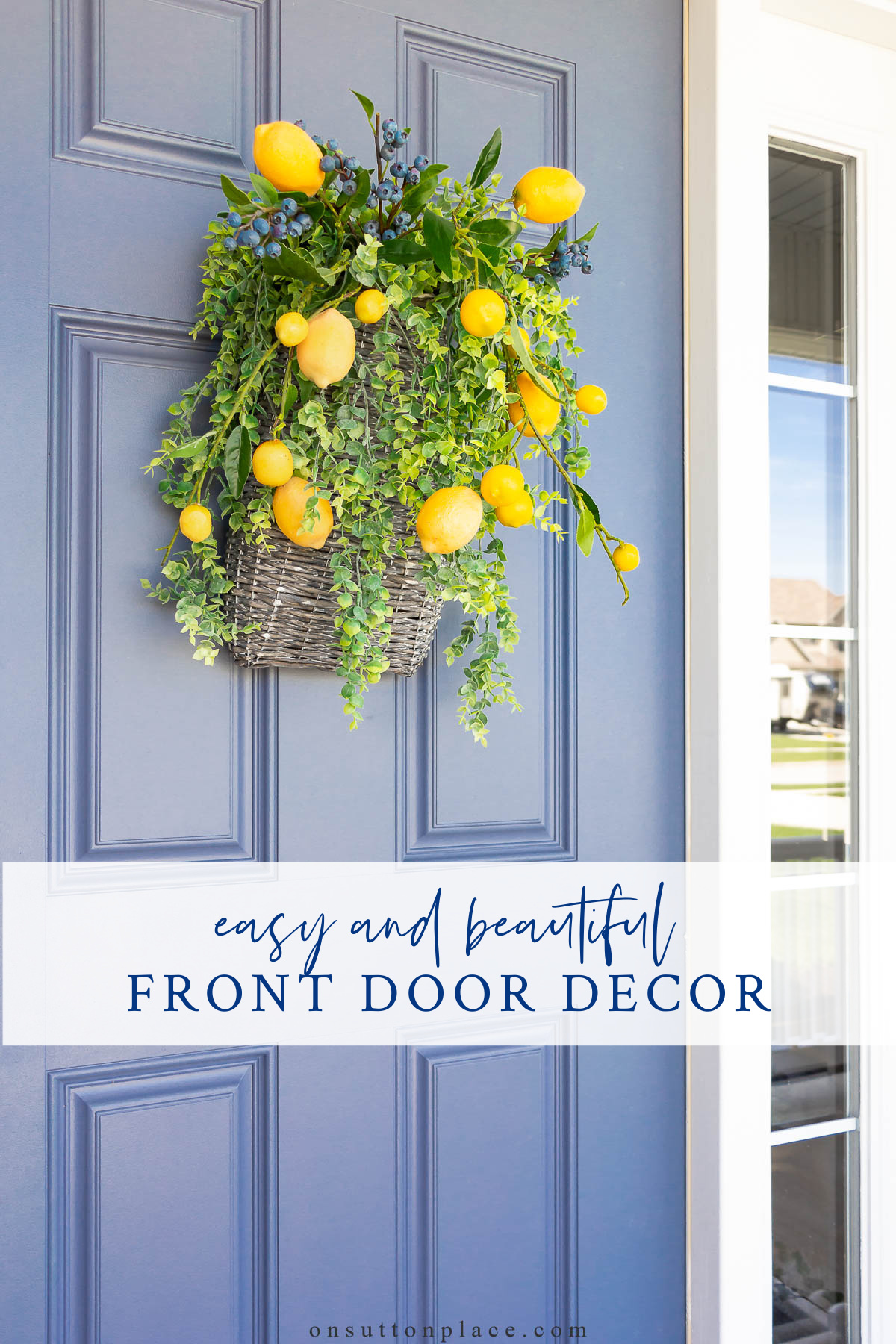 Unique Door Decorating Idea - On Sutton Place