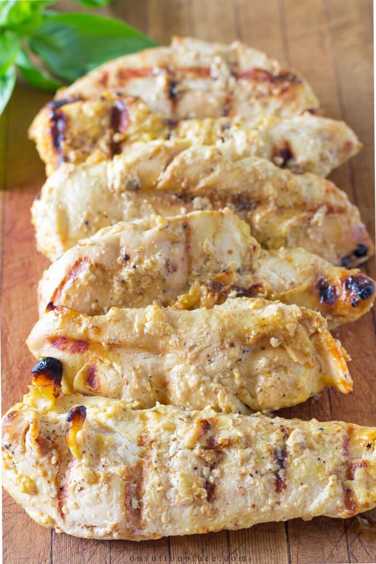 Easy Grilled Honey Mustard Chicken Recipe - On Sutton Place