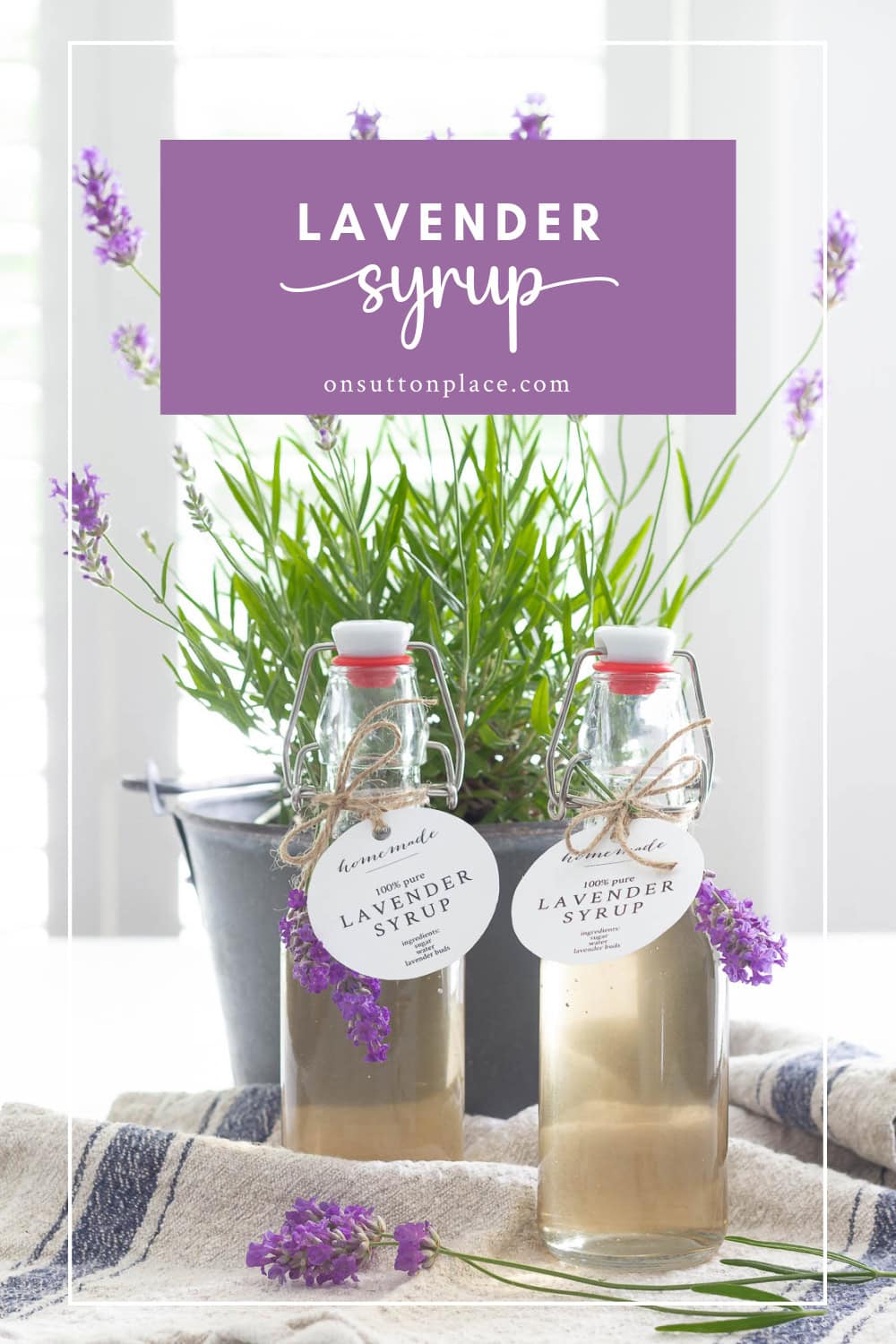 How To Make Easy Homemade Lavender Simple Syrup - On Sutton Place