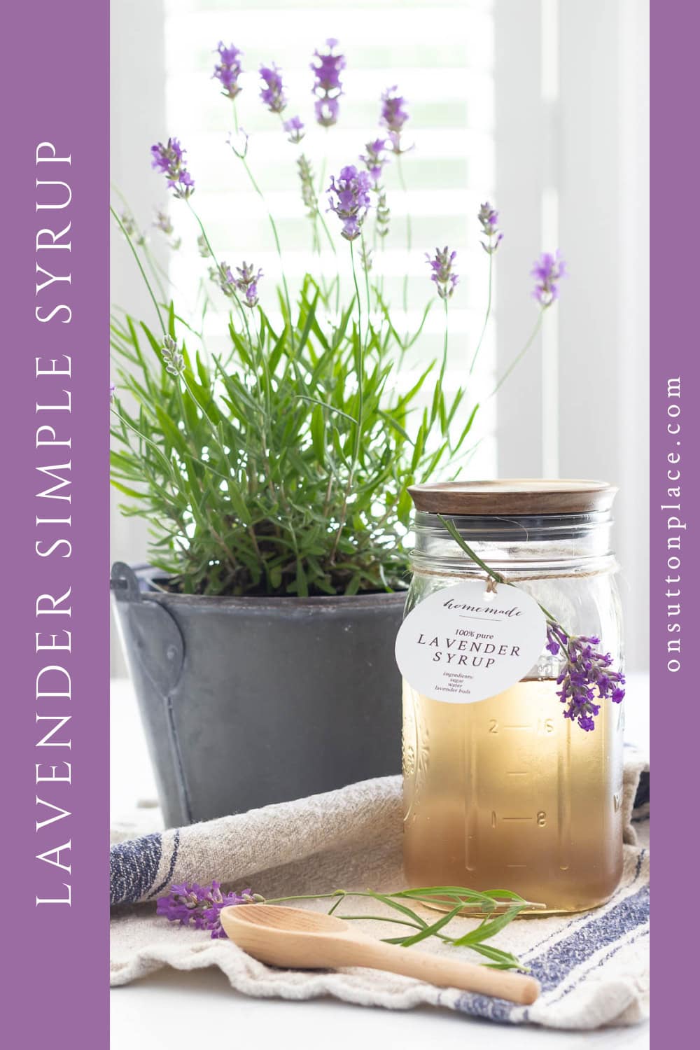 How To Make Easy Homemade Lavender Simple Syrup - On Sutton Place