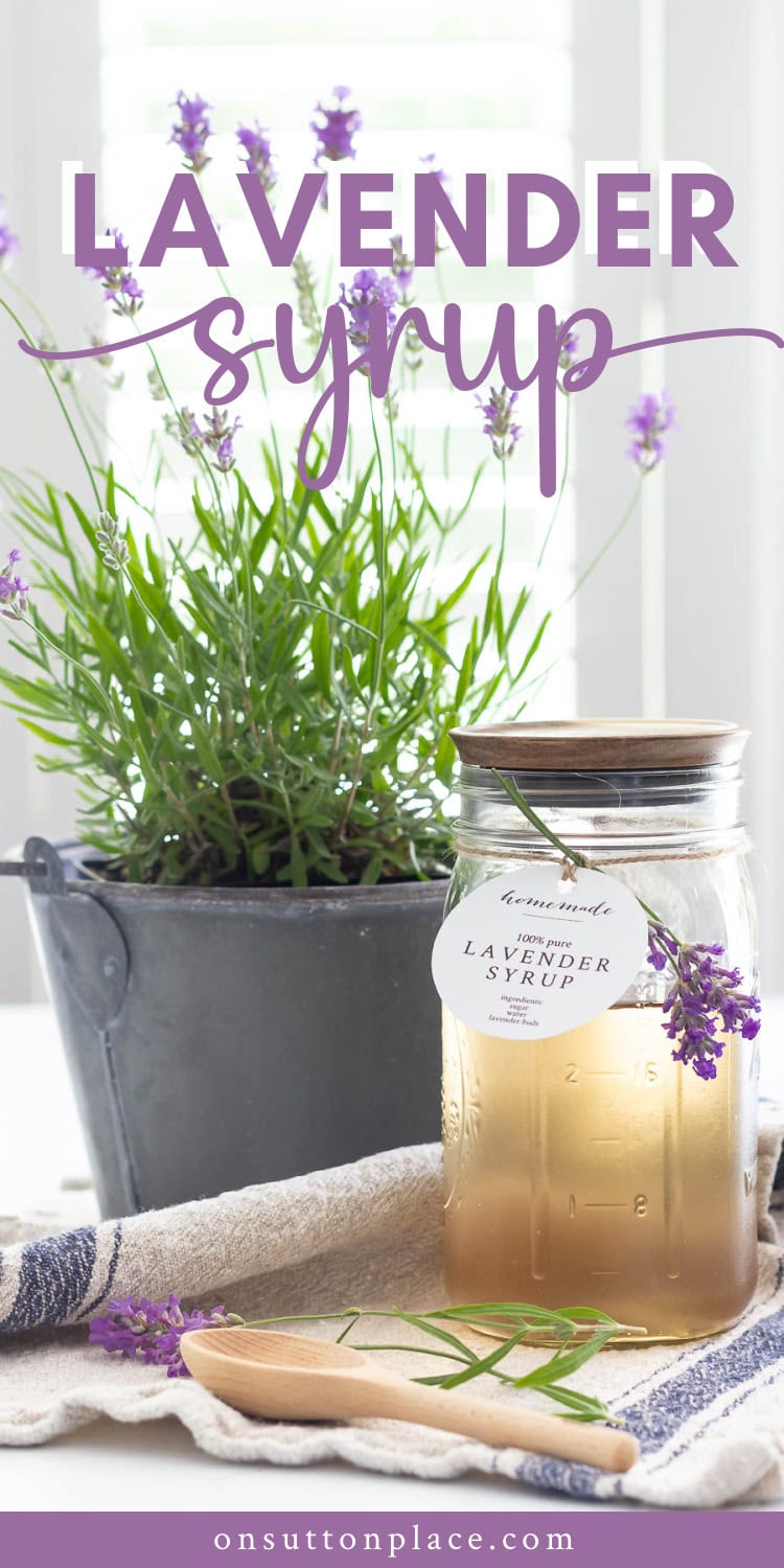 How To Make Easy Homemade Lavender Simple Syrup - On Sutton Place
