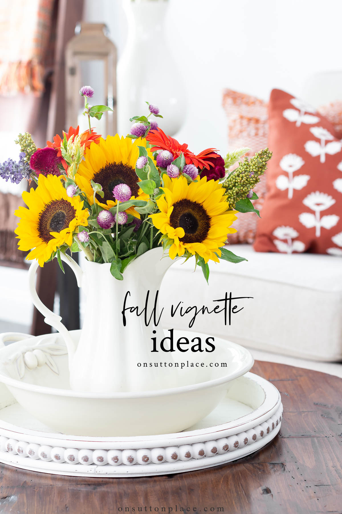 Fall Vignette Ideas | Simple, Festive & Fun - On Sutton Place