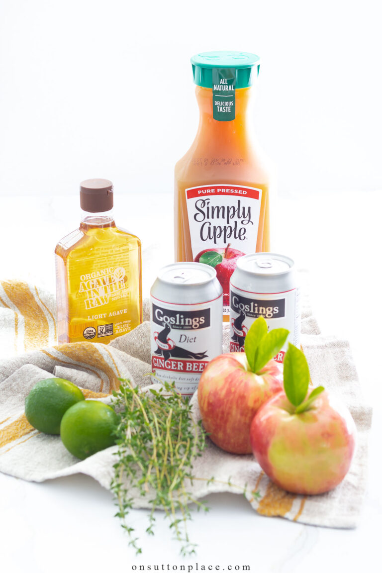 Apple and Ginger Beer Mocktail Recipe - On Sutton Place
