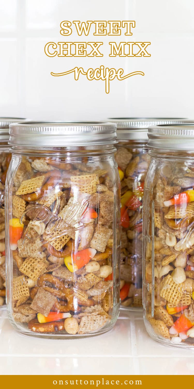 Sweet Chex Mix Recipe For Fall - On Sutton Place