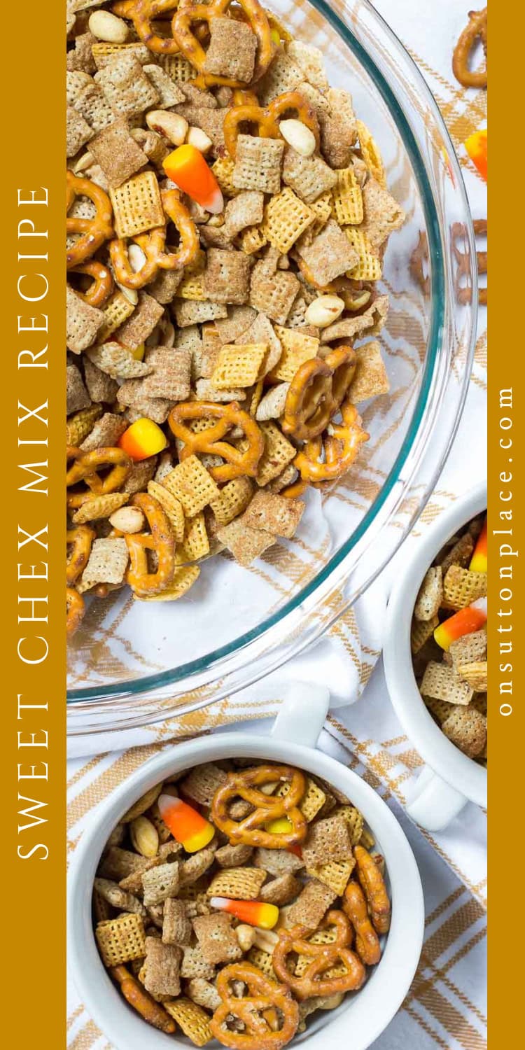 Sweet Chex Mix Recipe For Fall - On Sutton Place