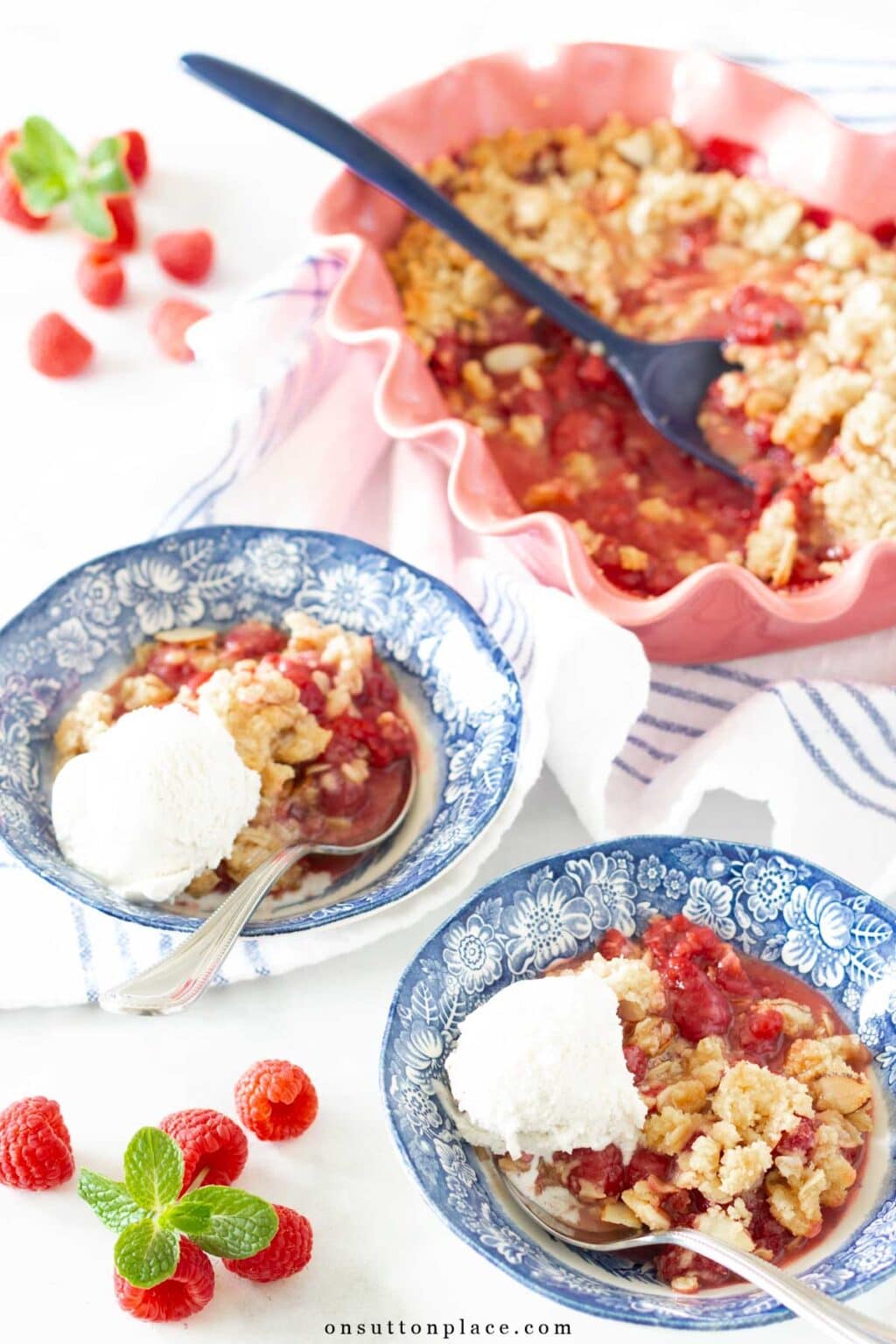 Raspberry Crisp Recipe (Valentine's Day Dessert) - On Sutton Place