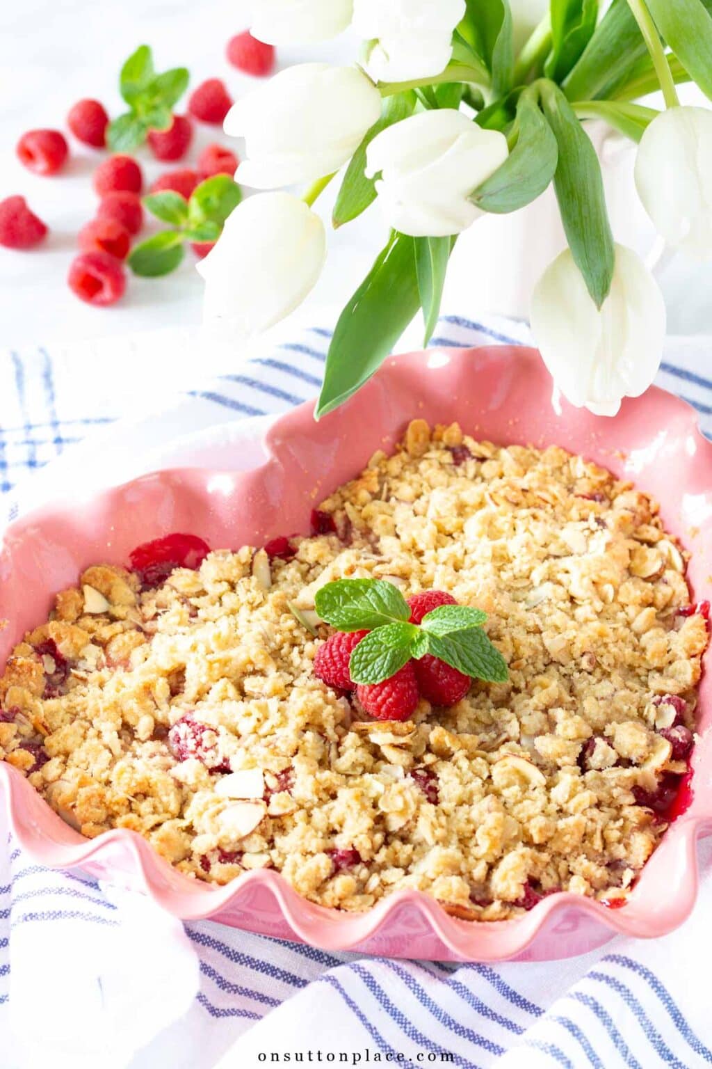 Raspberry Crisp Recipe (Valentine's Day Dessert) - On Sutton Place