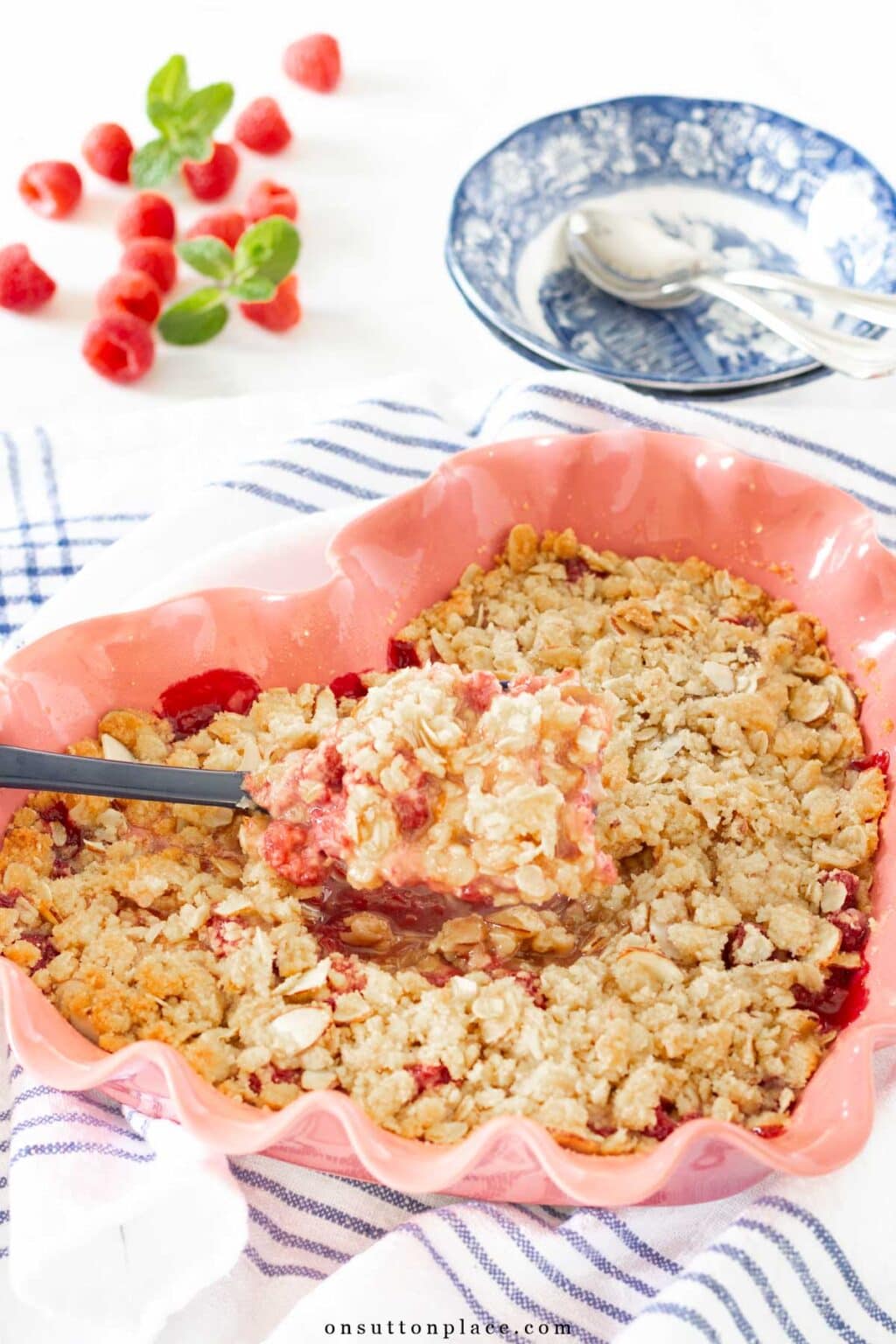 Raspberry Crisp Recipe (Valentine's Day Dessert) - On Sutton Place