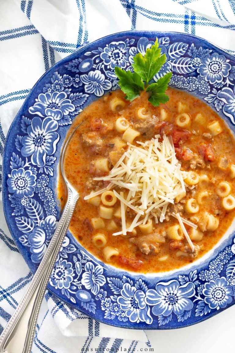 Easy One Pot Spaghetti Soup Recipe - On Sutton Place