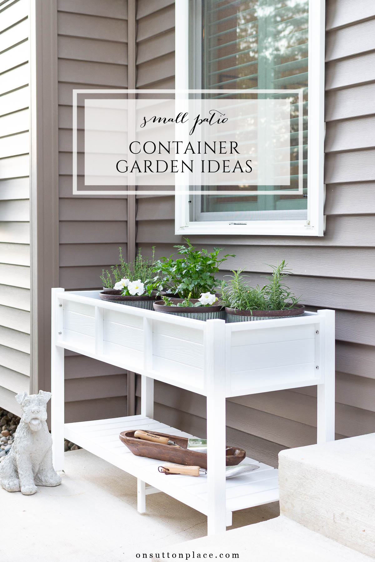 Small Patio Container Garden Ideas - On Sutton Place