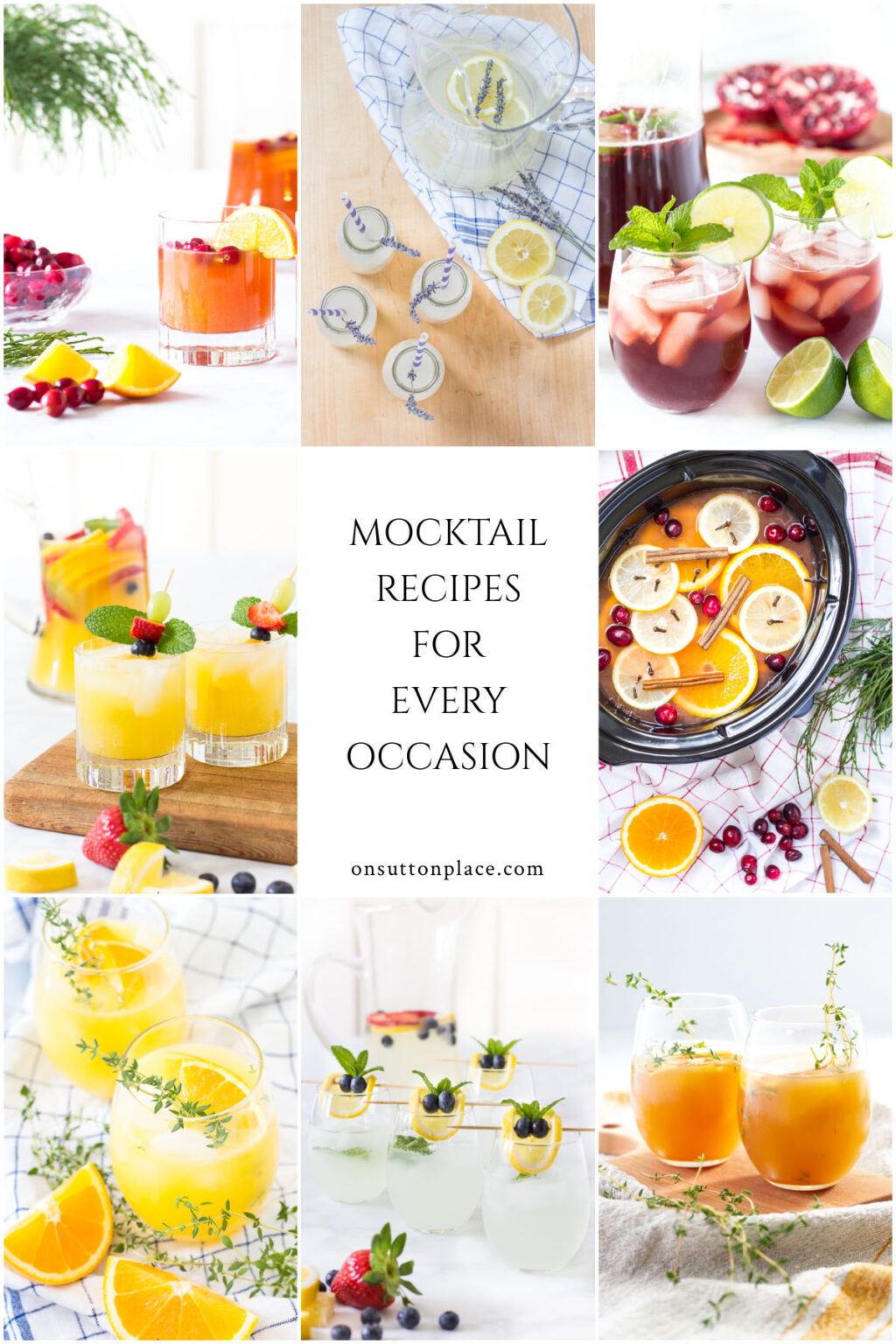 Easy Mocktail Recipes For Every Occasion - On Sutton Place