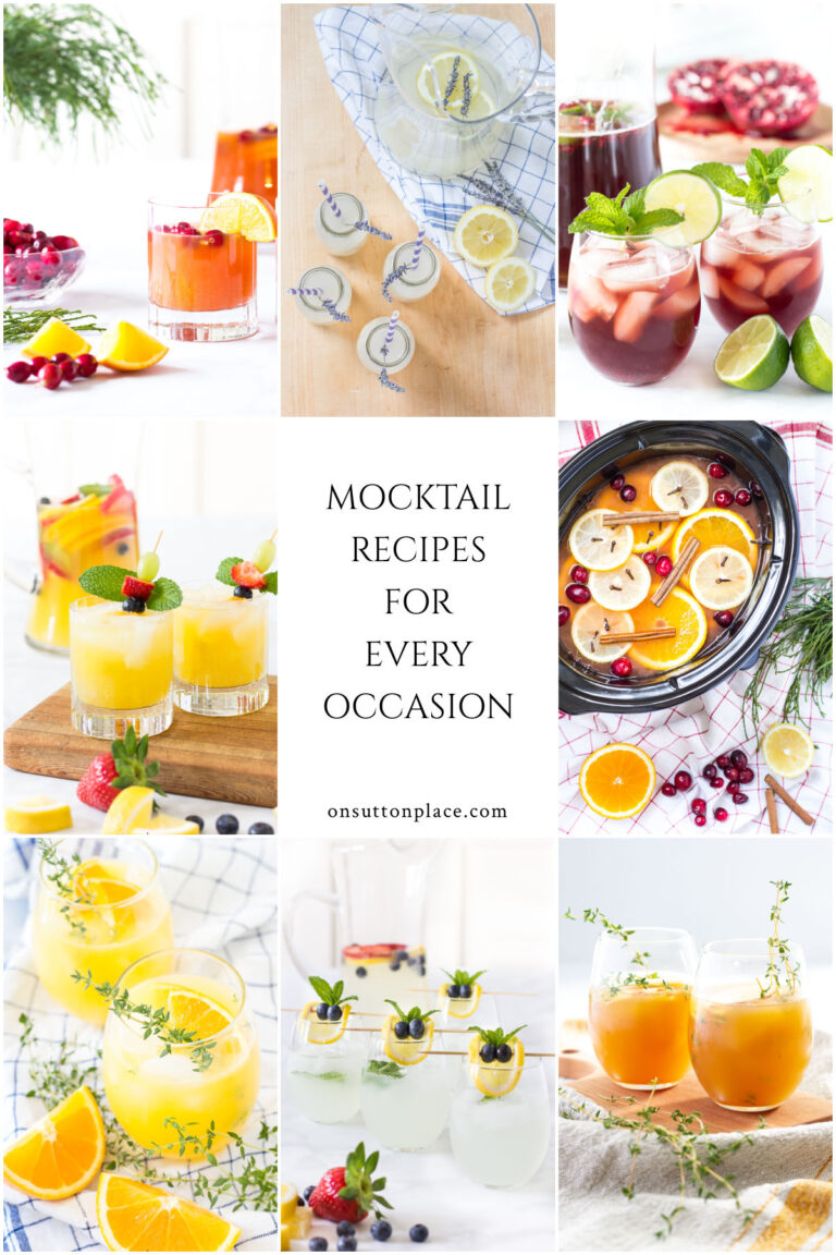 Easy Mocktail Recipes For Every Occasion - On Sutton Place