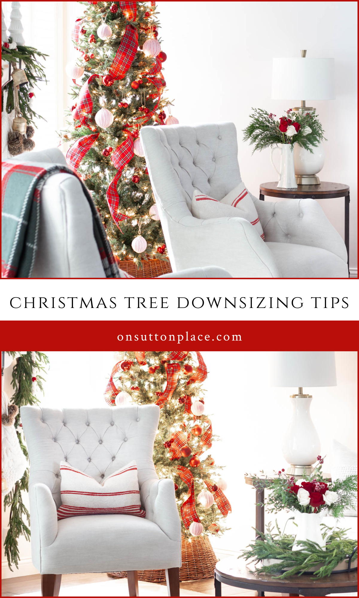 How To Downsize Your Christmas Tree - On Sutton Place