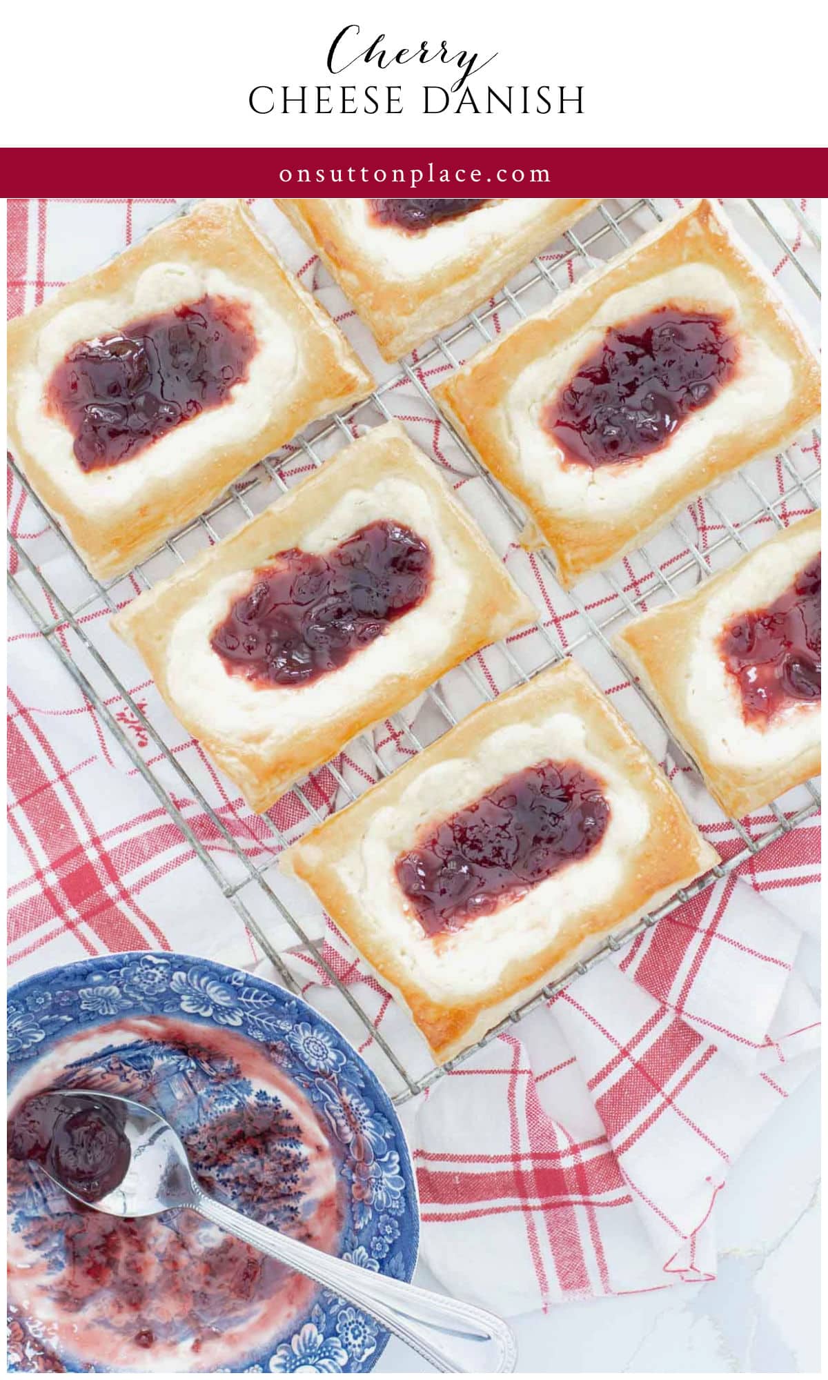 Cherry Cheese Danish Recipe - On Sutton Place