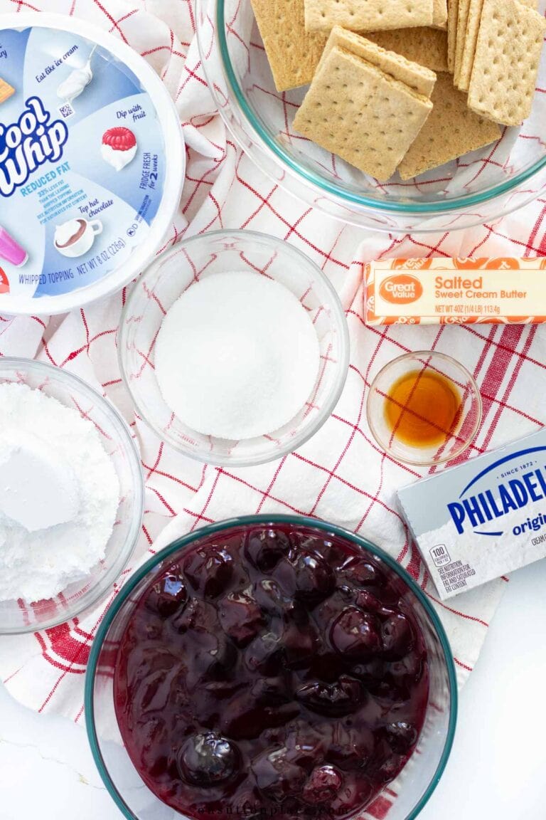 Cherry Delight Recipe With Graham Cracker Crust - On Sutton Place