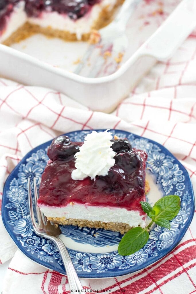 Cherry Delight Recipe With Graham Cracker Crust - On Sutton Place
