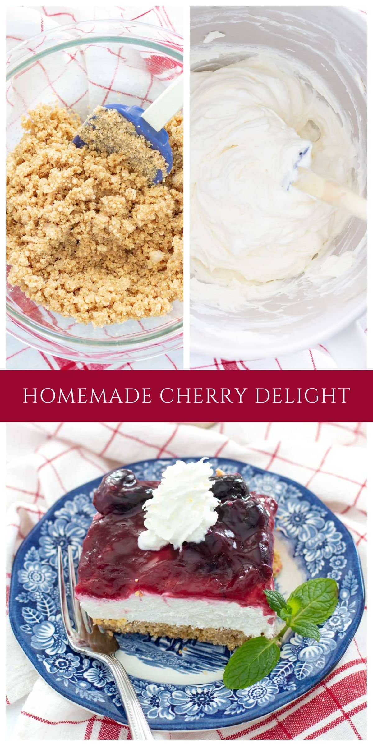 Cherry Delight Recipe With Graham Cracker Crust - On Sutton Place