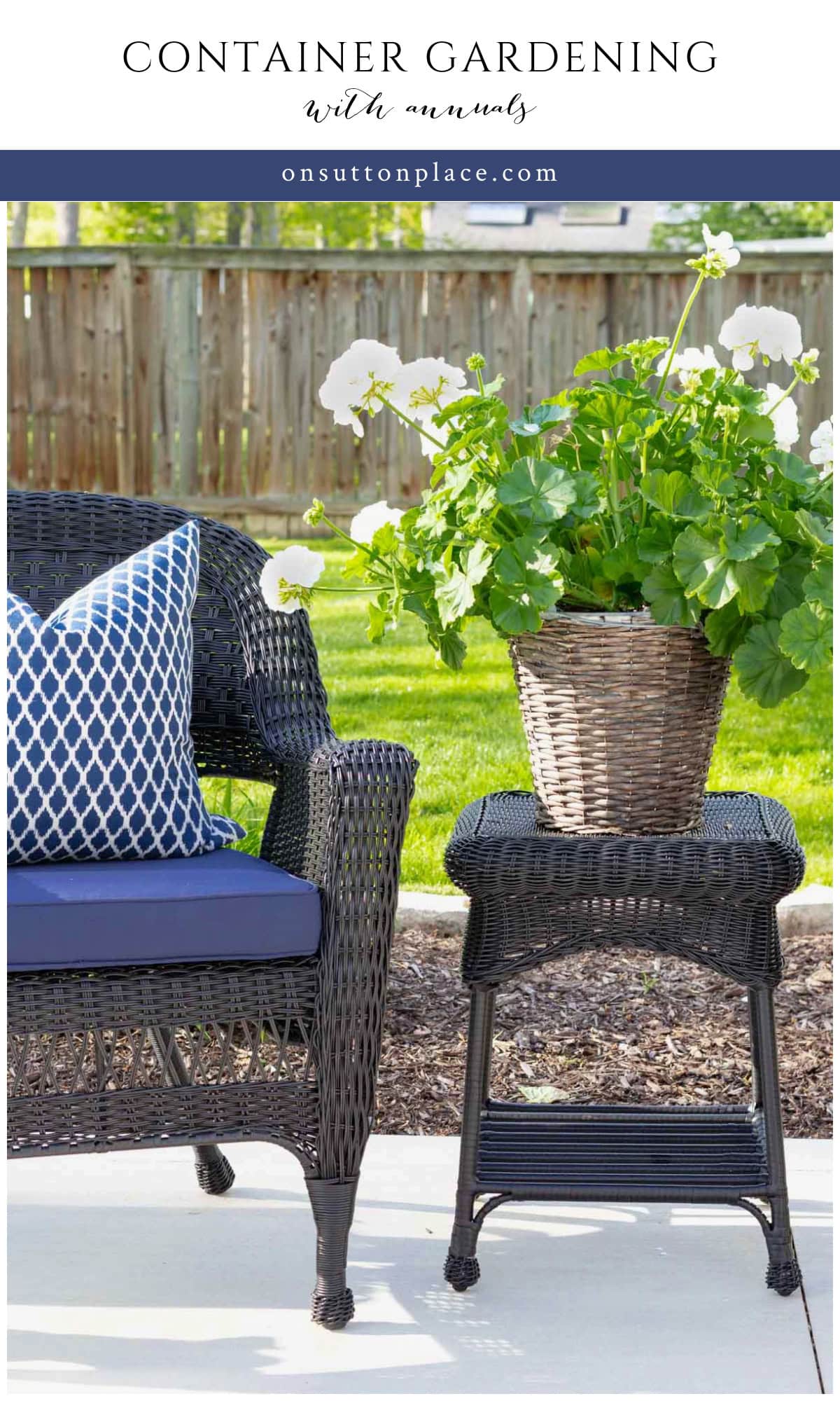 Container Garden Ideas With Annuals - On Sutton Place